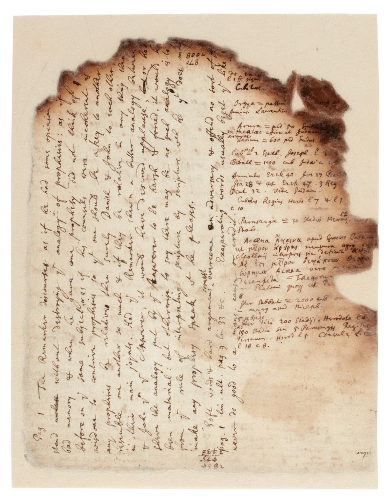 Сгоревшие записи о «Великой пирамиде» раскрывают исследования Исаака ...